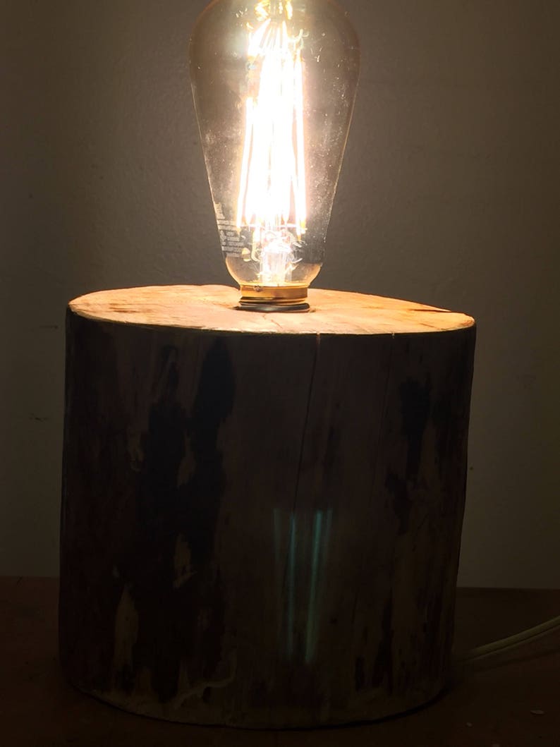 Rustic Wooden Log Lamp/ Cabin Lighting/ Handmade Lamp - Etsy