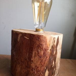 Rustic Wooden Log Lamp/ Cabin Lighting/ Handmade Lamp. - Etsy