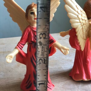 Pair of Vintage Plastic Angel Ornaments in Red Robes. - Etsy