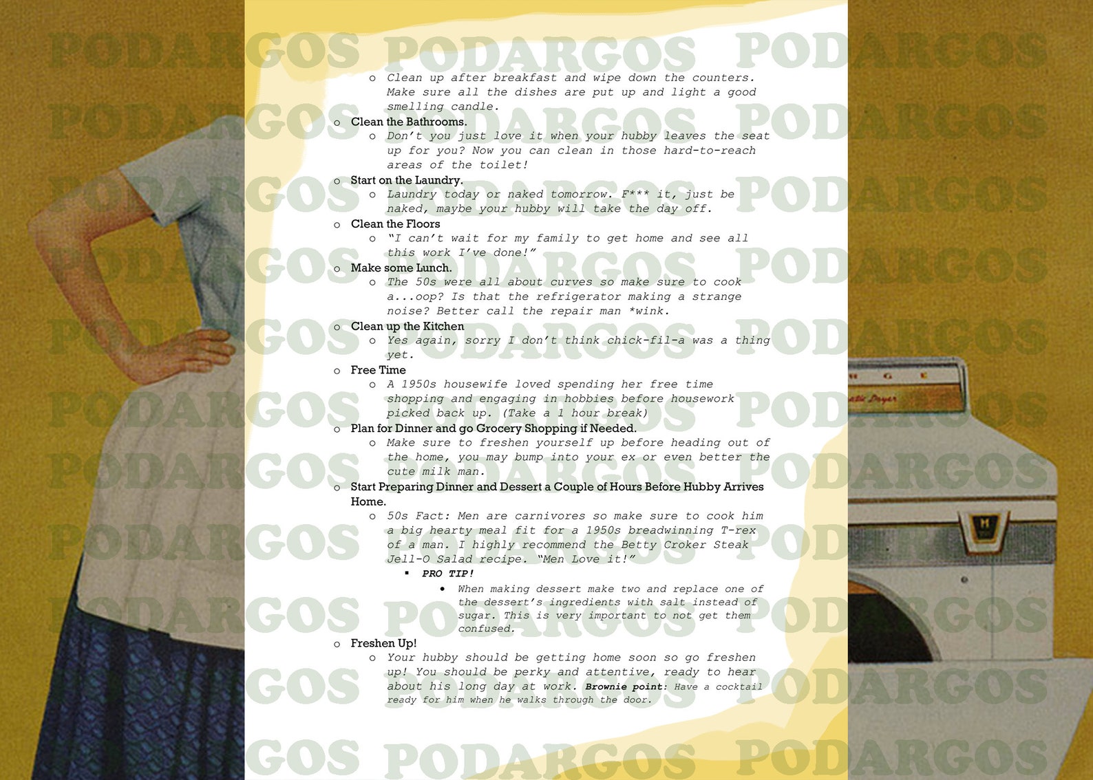 1950s Housewife Routine - Etsy