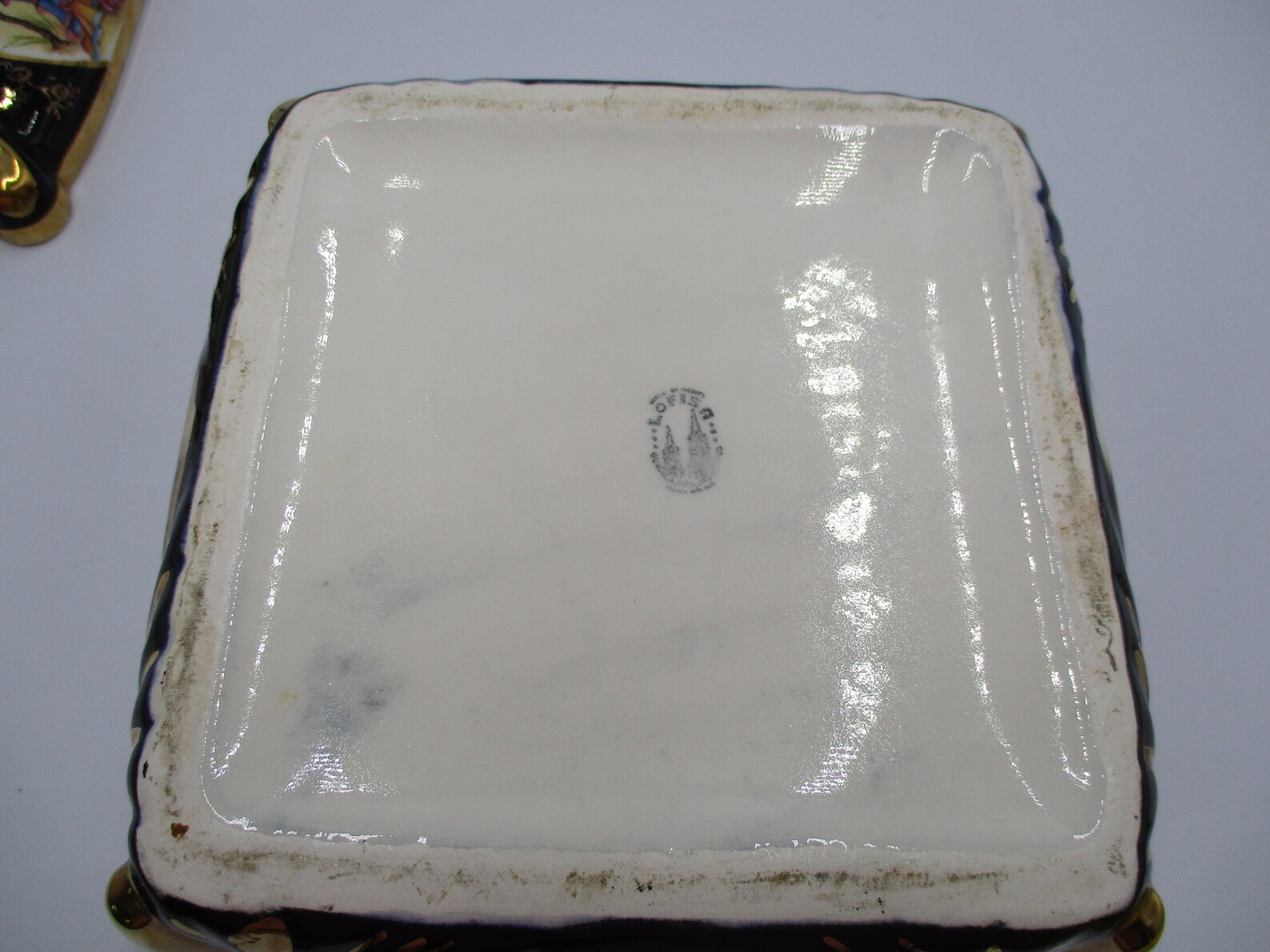 Lofisa Pottery, Guadalajara, Mexico, Covered Candy Dish, Asian Decals ...