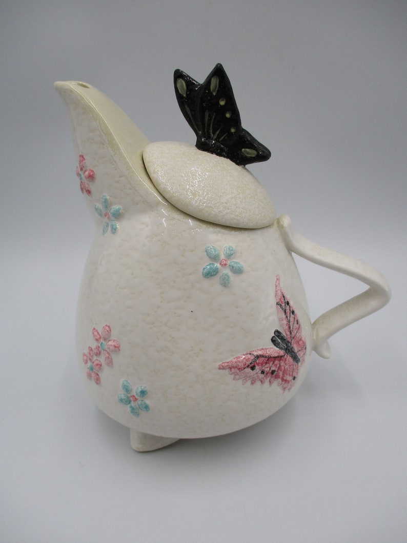 Iconic Hull Pottery Butterfly Teapot - Etsy