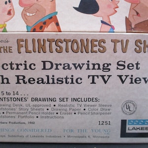 1962 Flintstone Electric Drawing Set, Near Complete - Etsy
