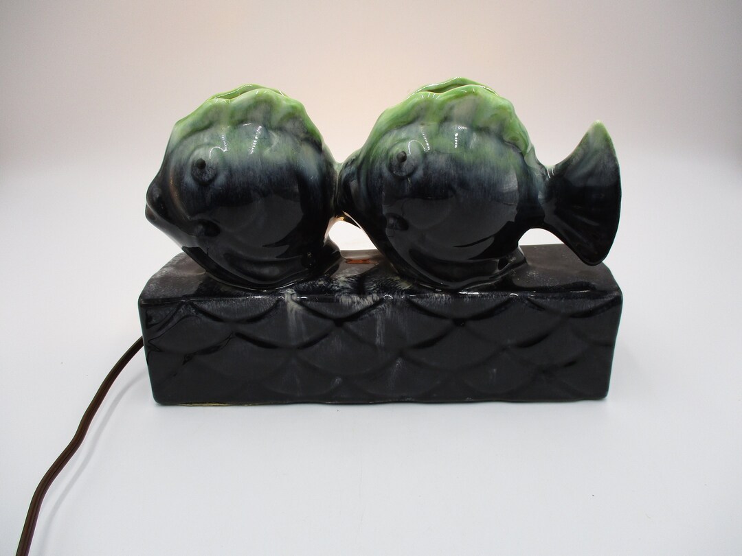 Mid Century Modern Fish TV Lamp and Planter - Etsy