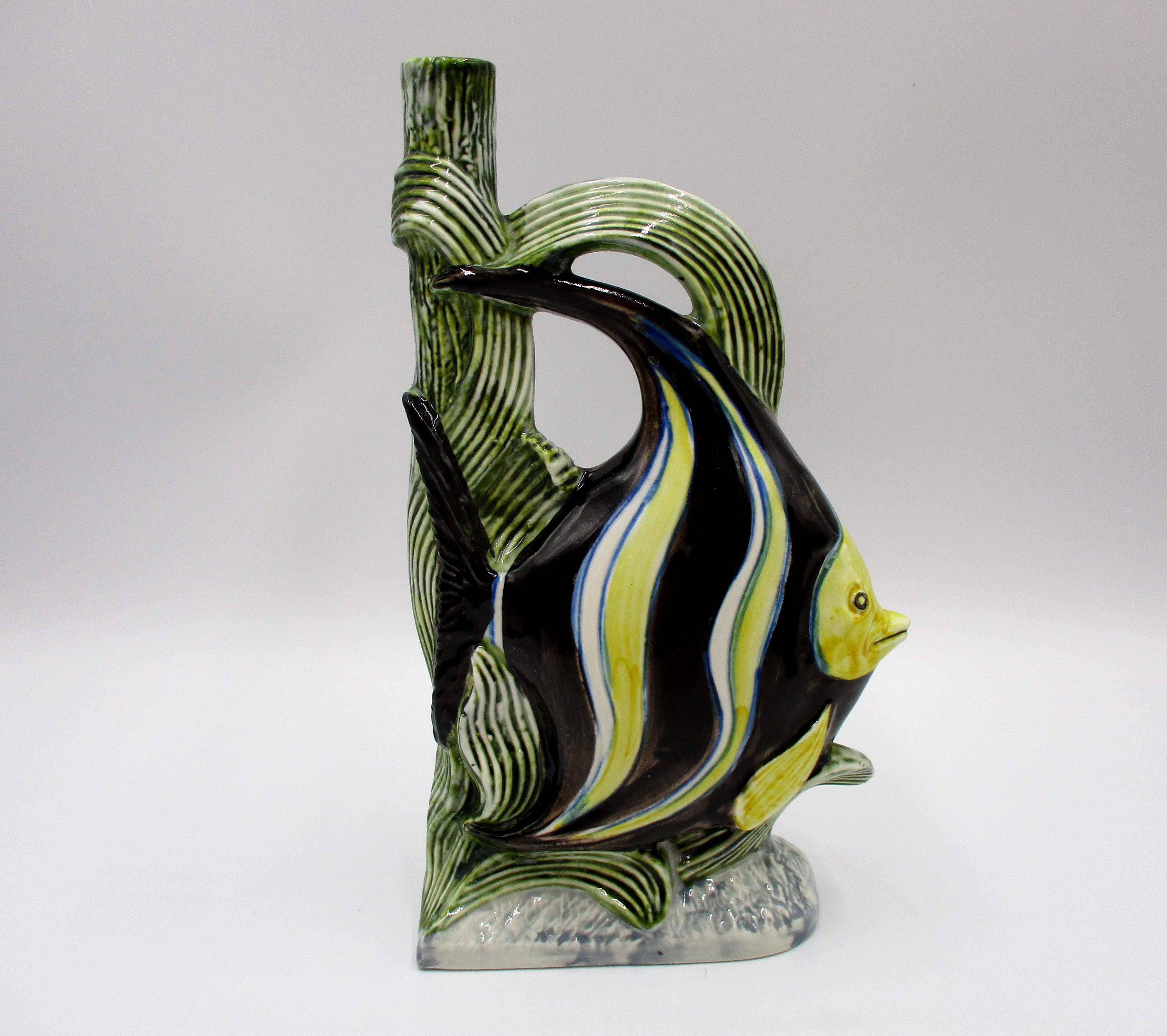 Mid Century Ceramic Fish Decanter, Made in Italy, Casa Vinicola G ...