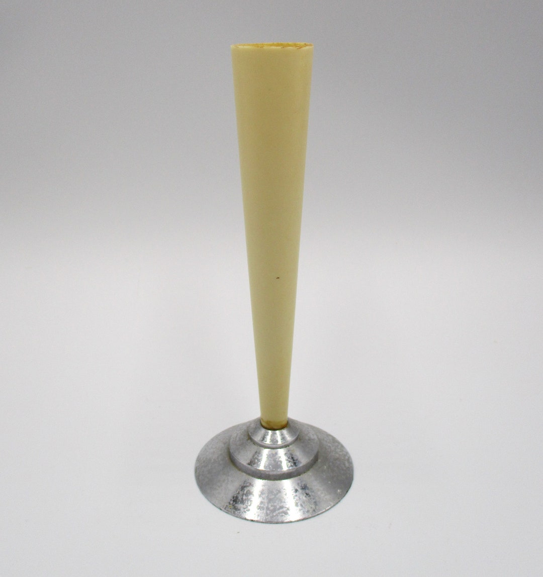 Art Deco Dura-vase, Chrome and Ivory Catalin - Etsy