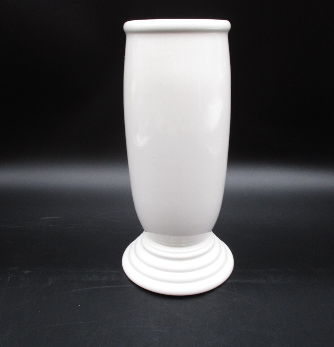 Fiestaware White Millenium III Vase, 9 3/4" Tall - Etsy