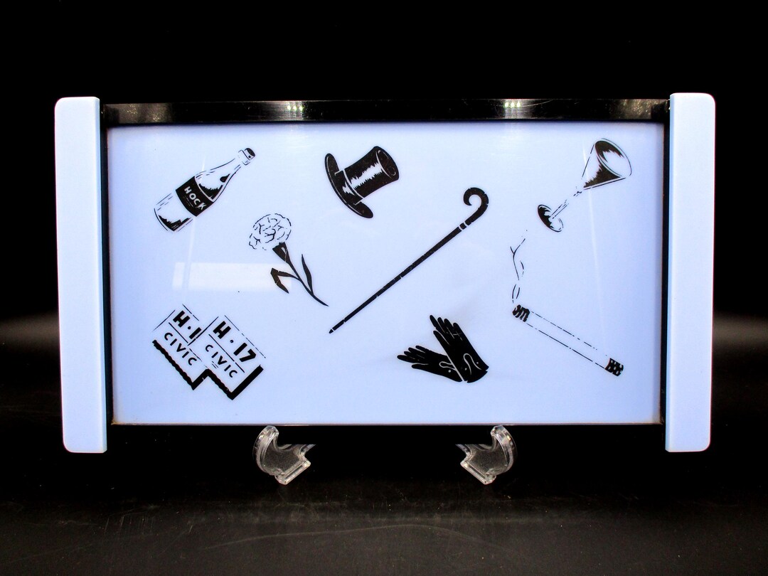 Mid Century Modern Blue Lucite Tray, A Night at the Opera - Etsy