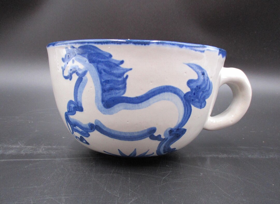 M. A Hadley Stoneware Large Soup Mug, Horse, version B - Etsy
