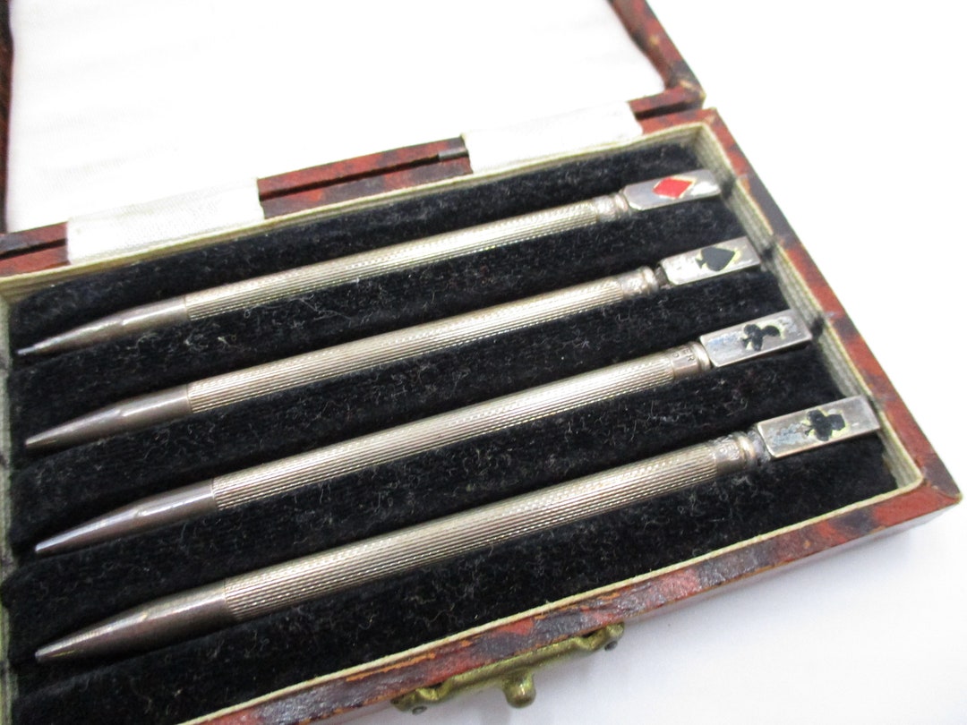 Sterling Silver Bridge Pencil Set in Original Case, Art Deco Period - Etsy