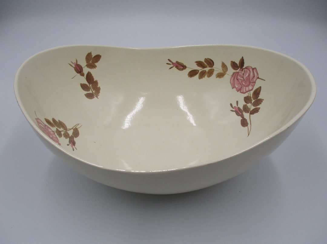 Red Wing Rose Large Salad Bowl, Futura 1955 Line, as Found - Etsy
