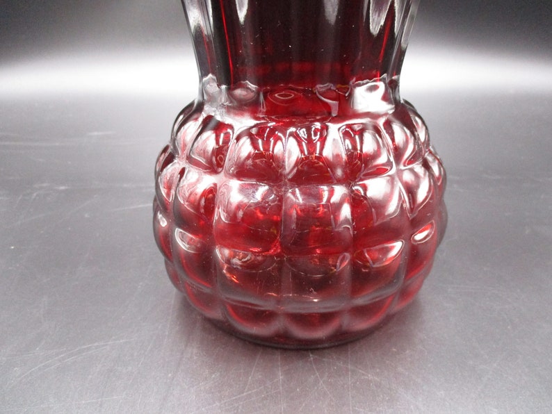 Anchor Hocking Royal Ruby Pineapple Vase 9 - Etsy