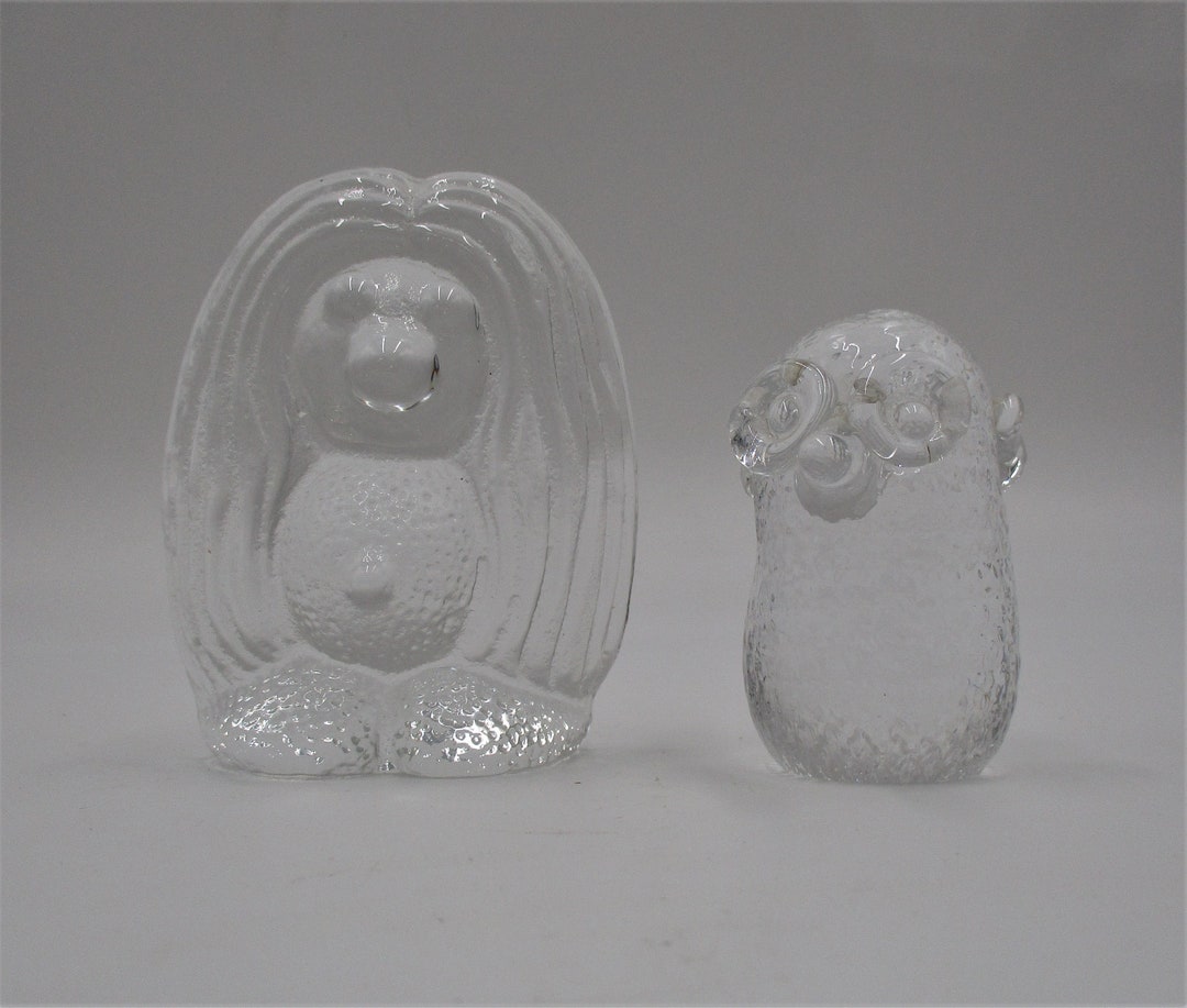 Pair of Scandinavian Glass Trolls, Bergdala and Hadeland - Etsy