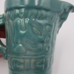 Frankoma Mayan Aztec Turquoise Teapot, Creamer, Sugar, 7A, 7B, and 7T ...