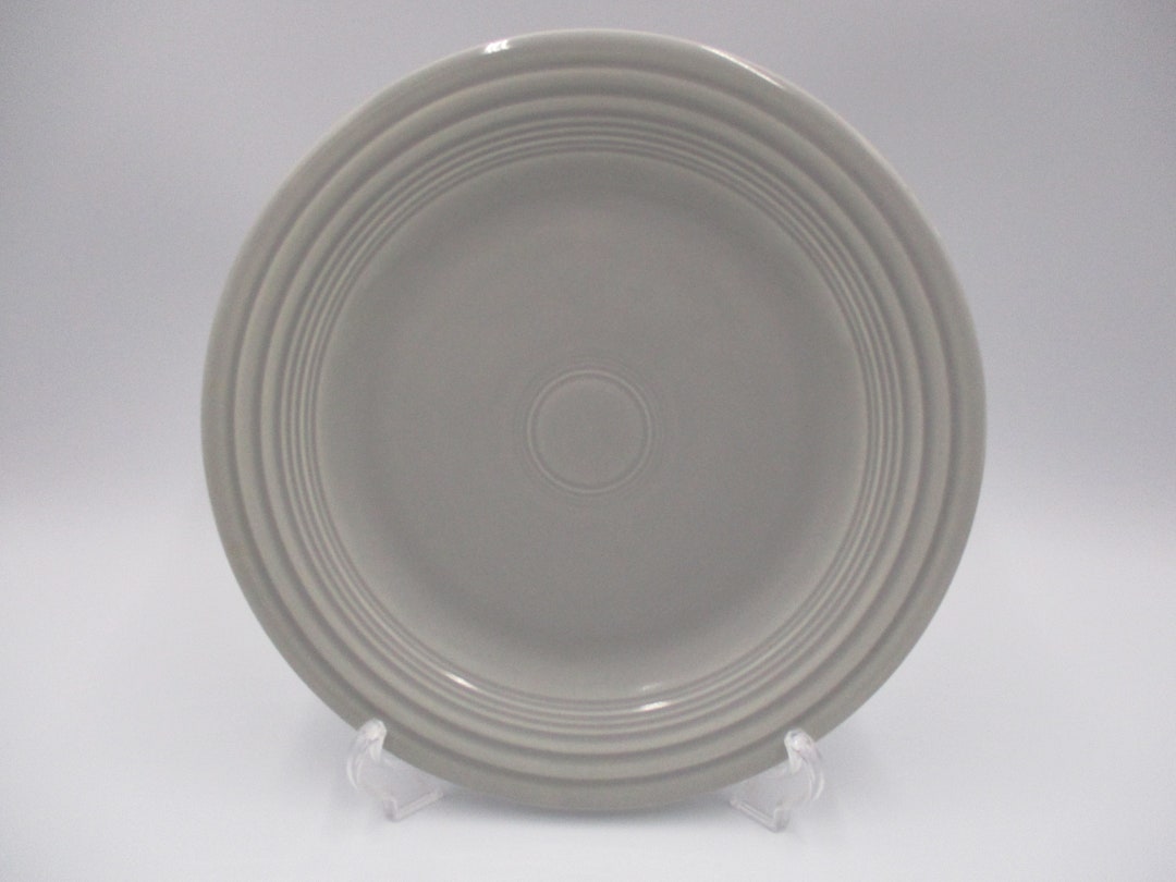 Vintage Fiestaware, 1950s Gray Dinner Plates, 10 3/8" - Etsy
