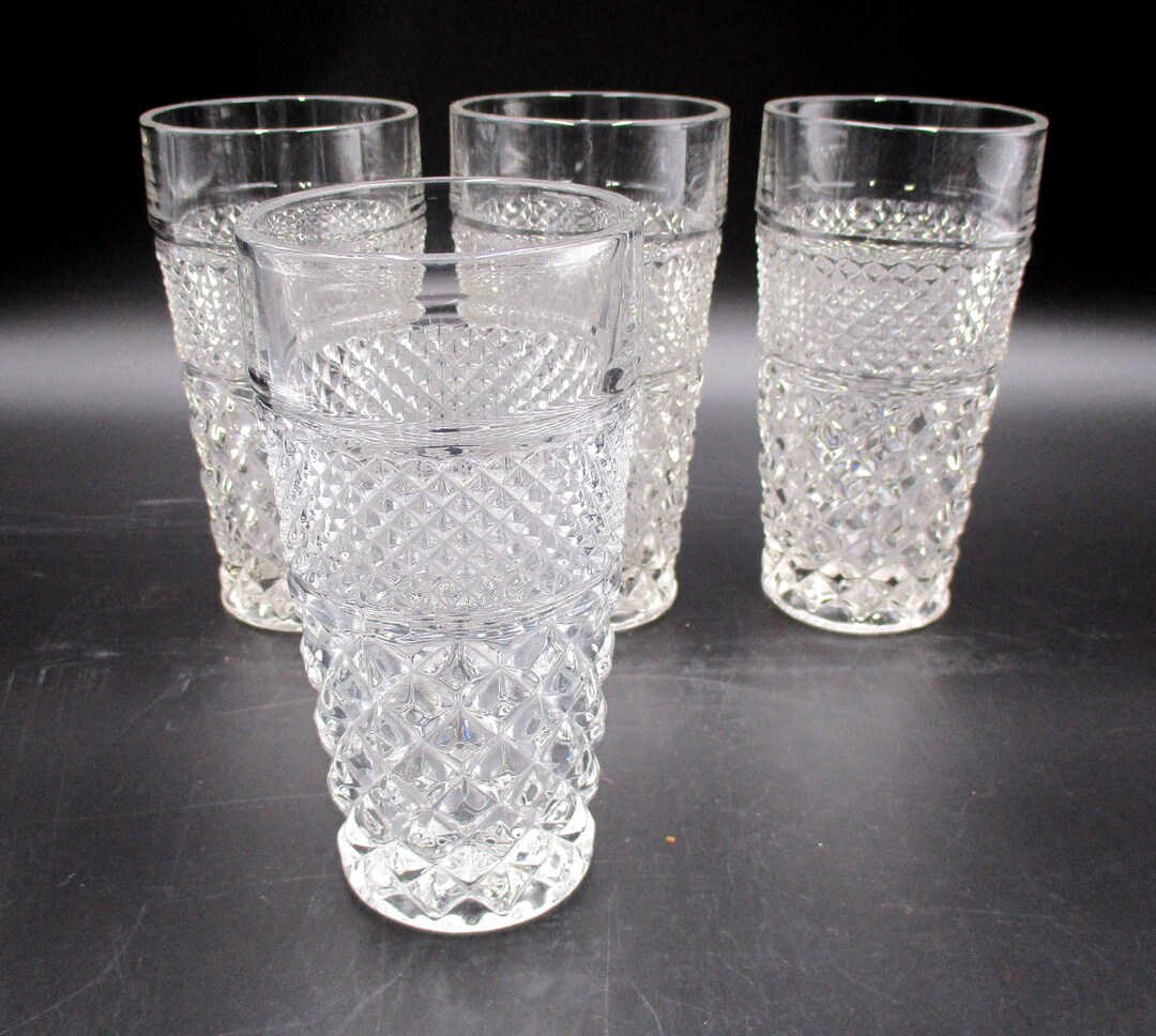 Set of Four Anchor Hocking Wexford Iced Tea Tumblers, 6 1/4 - Etsy