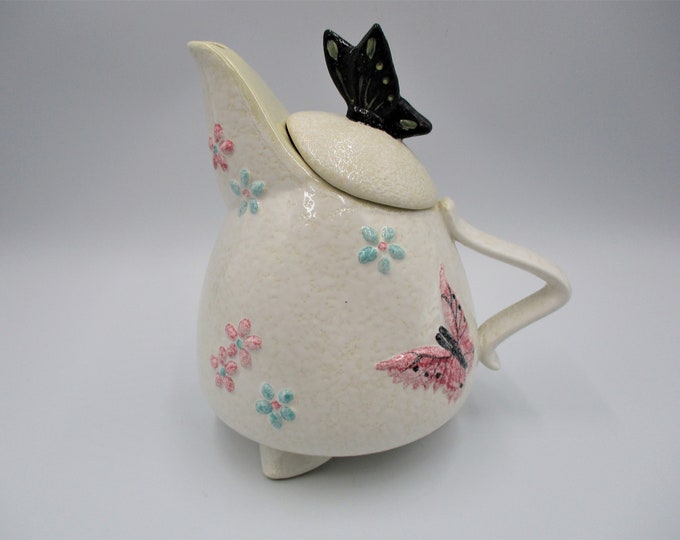 Iconic Hull Pottery Butterfly Teapot - Etsy