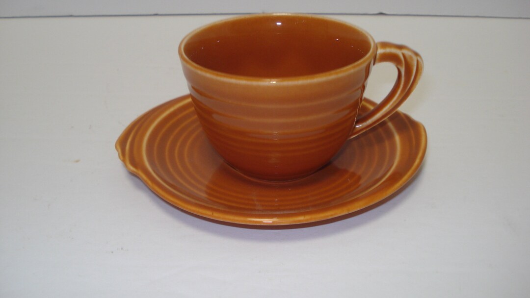 Edwin M. Knowles Yorktown, Terra Cotta Demitasse Cup and Saucer, Very ...