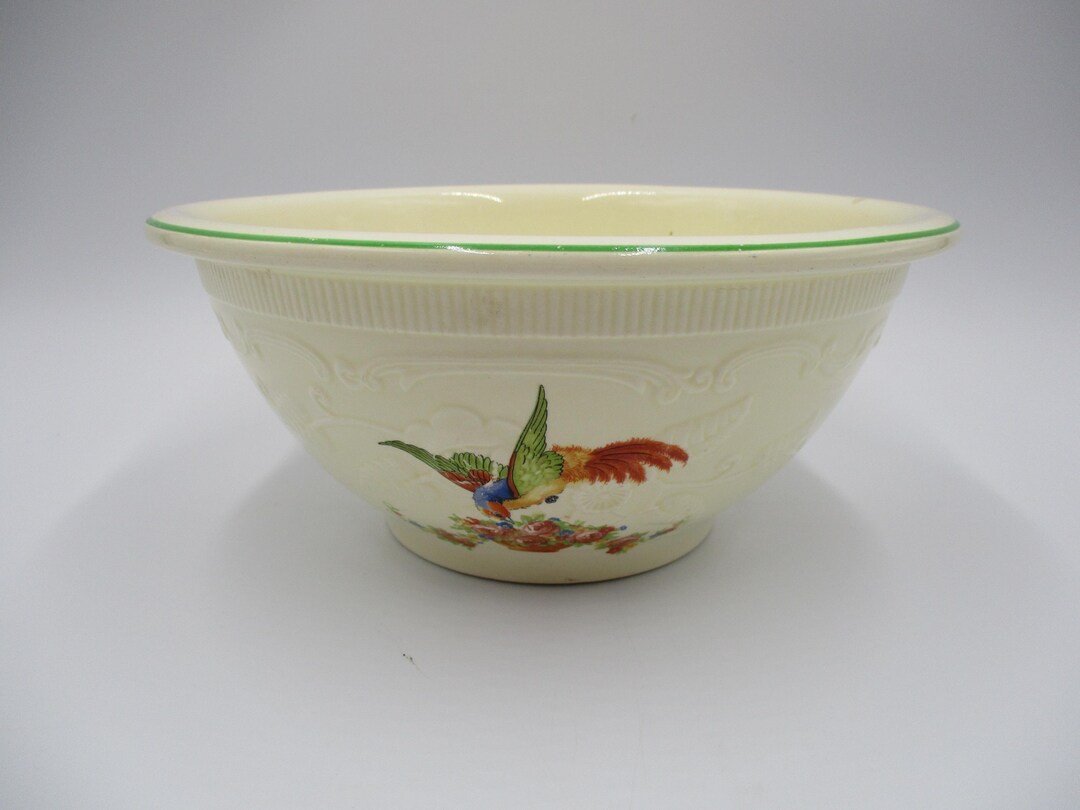 Rare Find! Homer Laughlin Oven Serve 9 1/4" Mixing Bowl With Pheasant ...