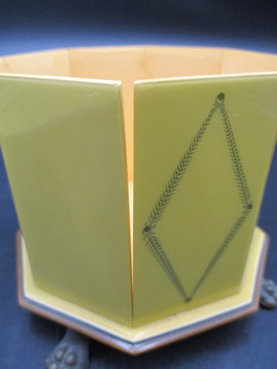 Dupont Lucite Celluloid Dresser Set, 1930s, Nymph, Go… - Gem