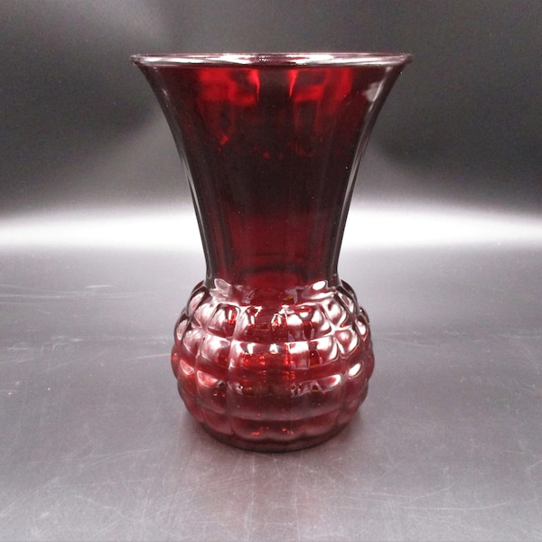 Ruby Red Vase - Etsy
