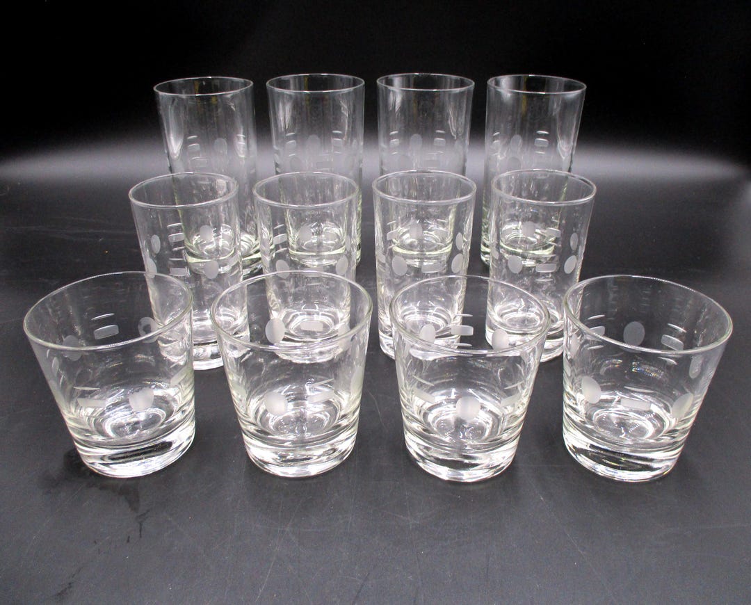 Set of Javit Crystal Tall Tumblers, Juice Tumblers, Cocktail Glasses ...
