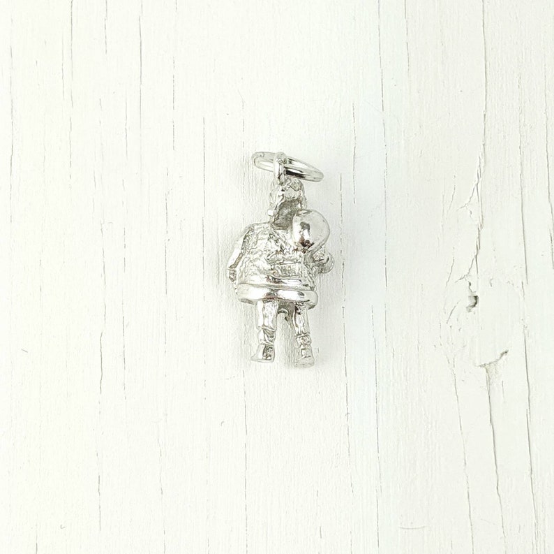 Sterling Silver Santa Claus Charm Saint Nick Christmas - Etsy