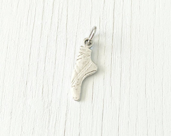 Sterling Silver Ballet Slipper Charm Dainty Charm Pendant Vintage - Etsy