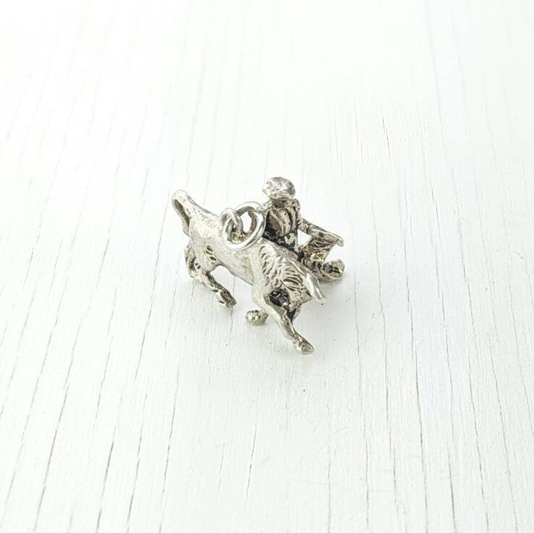 Silver Matador Charm | Bull Fighter | Spain | 800 Silver | 3D Charms ...