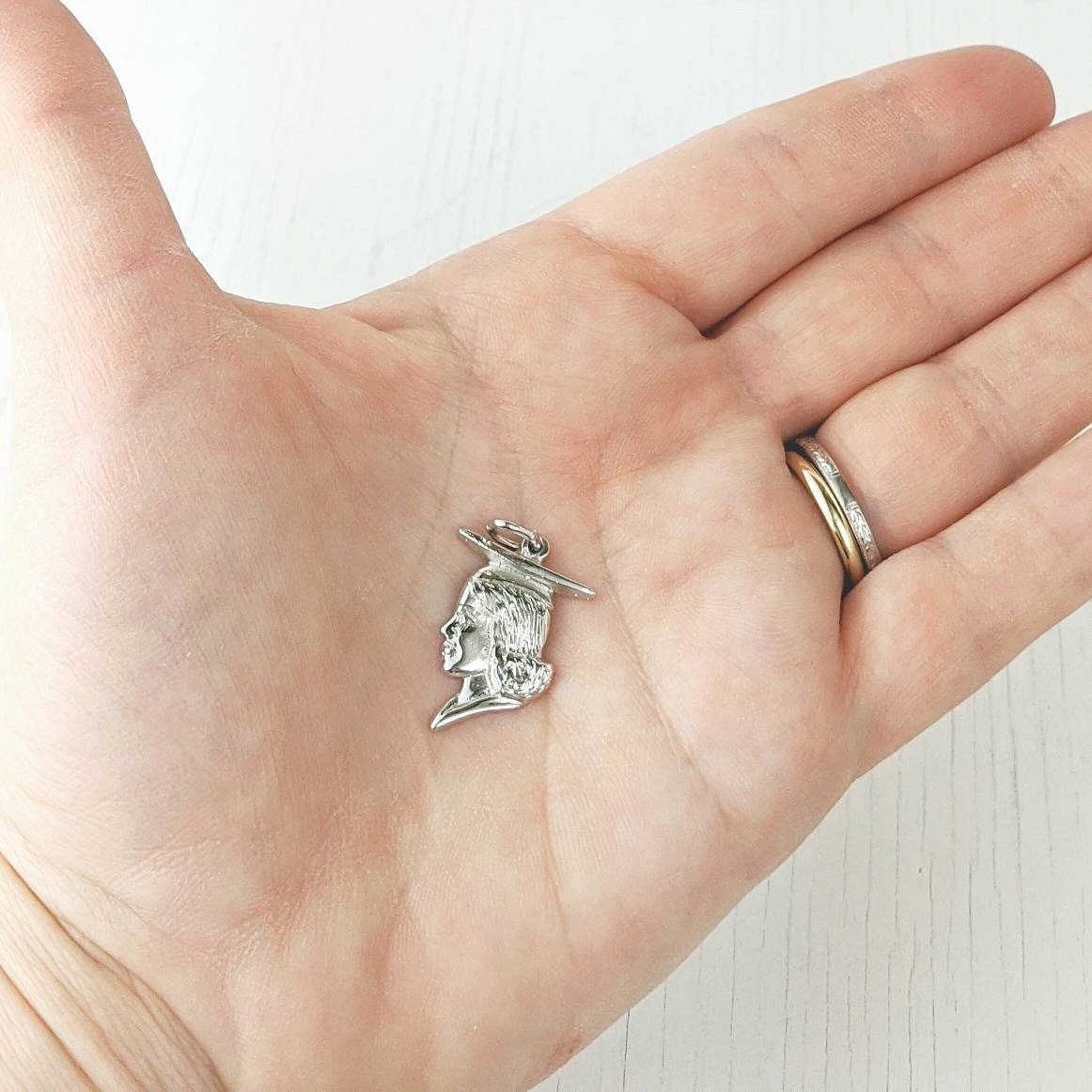 Sterling Silver Graduation Charm Student 2021 Grad | Etsy