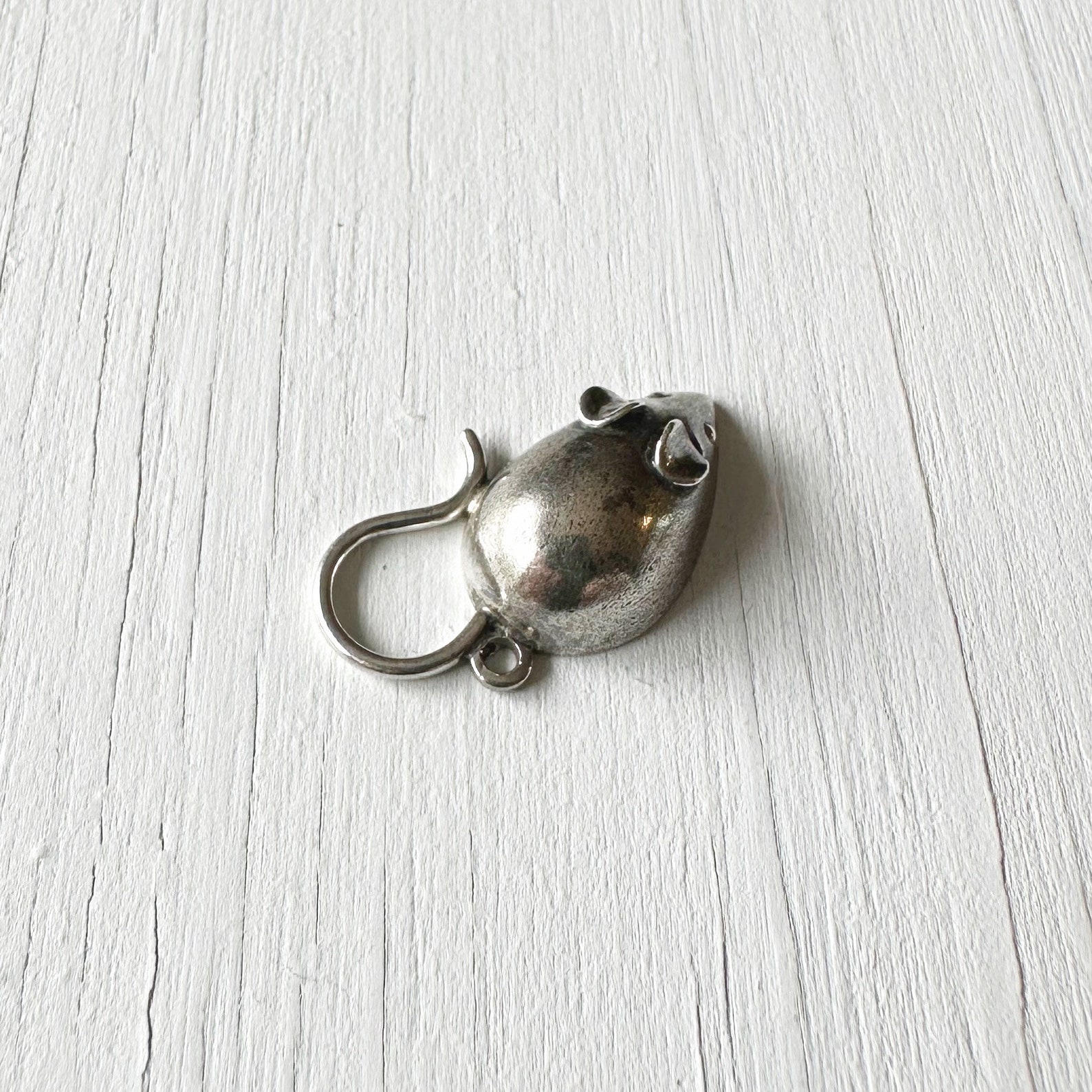 Vintage Mouse Charm Mouse Pendant Sterling Silver Charm Vintage Gifts ...