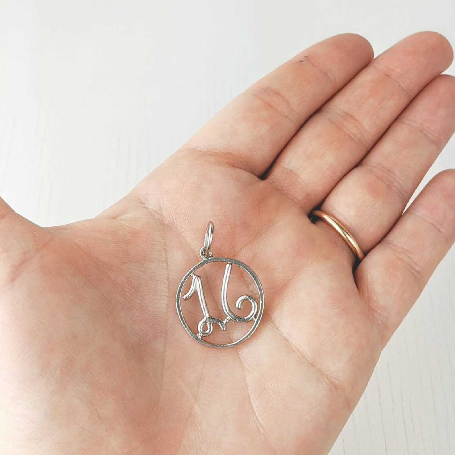 Sterling Silver Number 16 Charm Birthday Charm Lucky - Etsy
