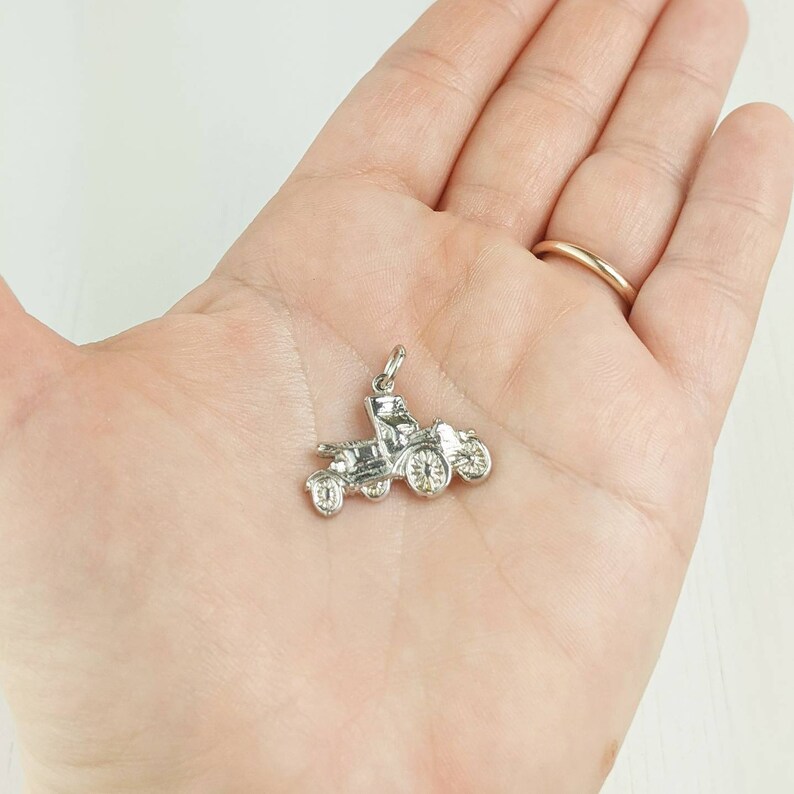 Sterling Silver Antique Car Charm | Pendant | Vintage - Etsy