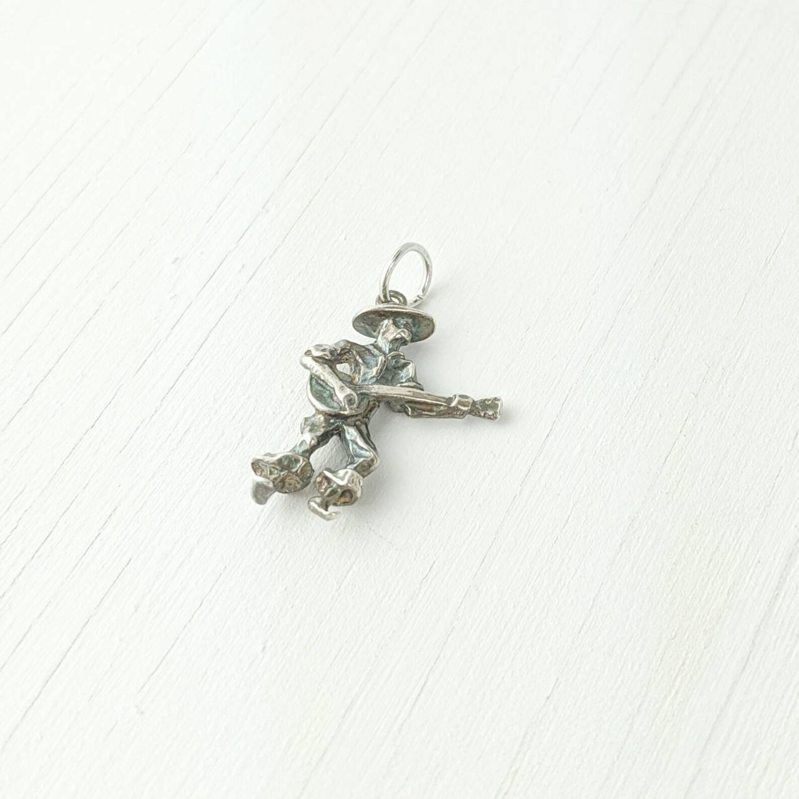 Sterling Silver Country Boy Charm Man Playing Banjo - Etsy