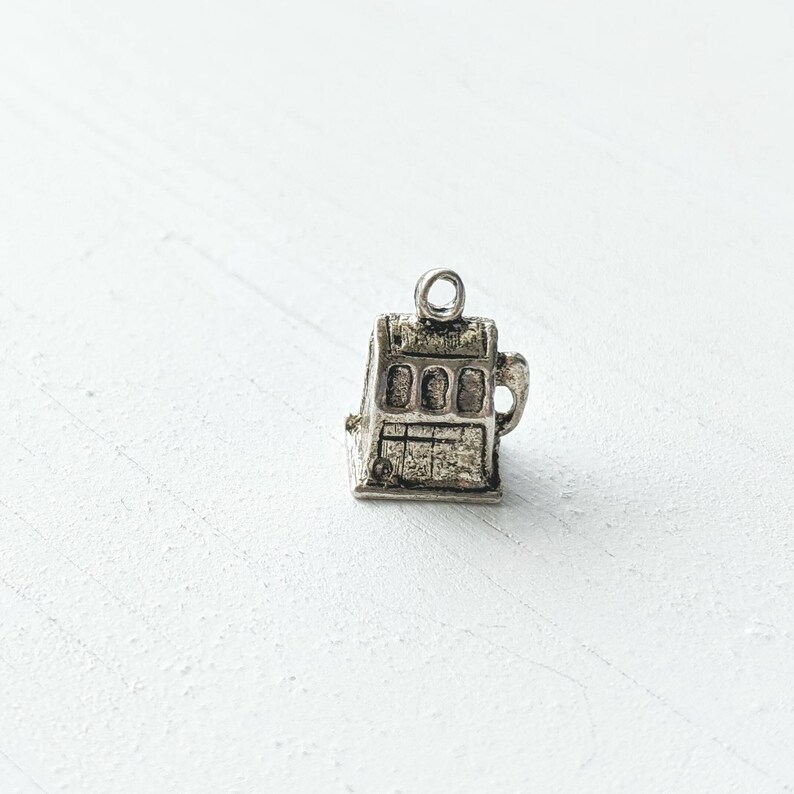 Sterling Silver Slot Machine Charm Gambling Charm Travel - Etsy