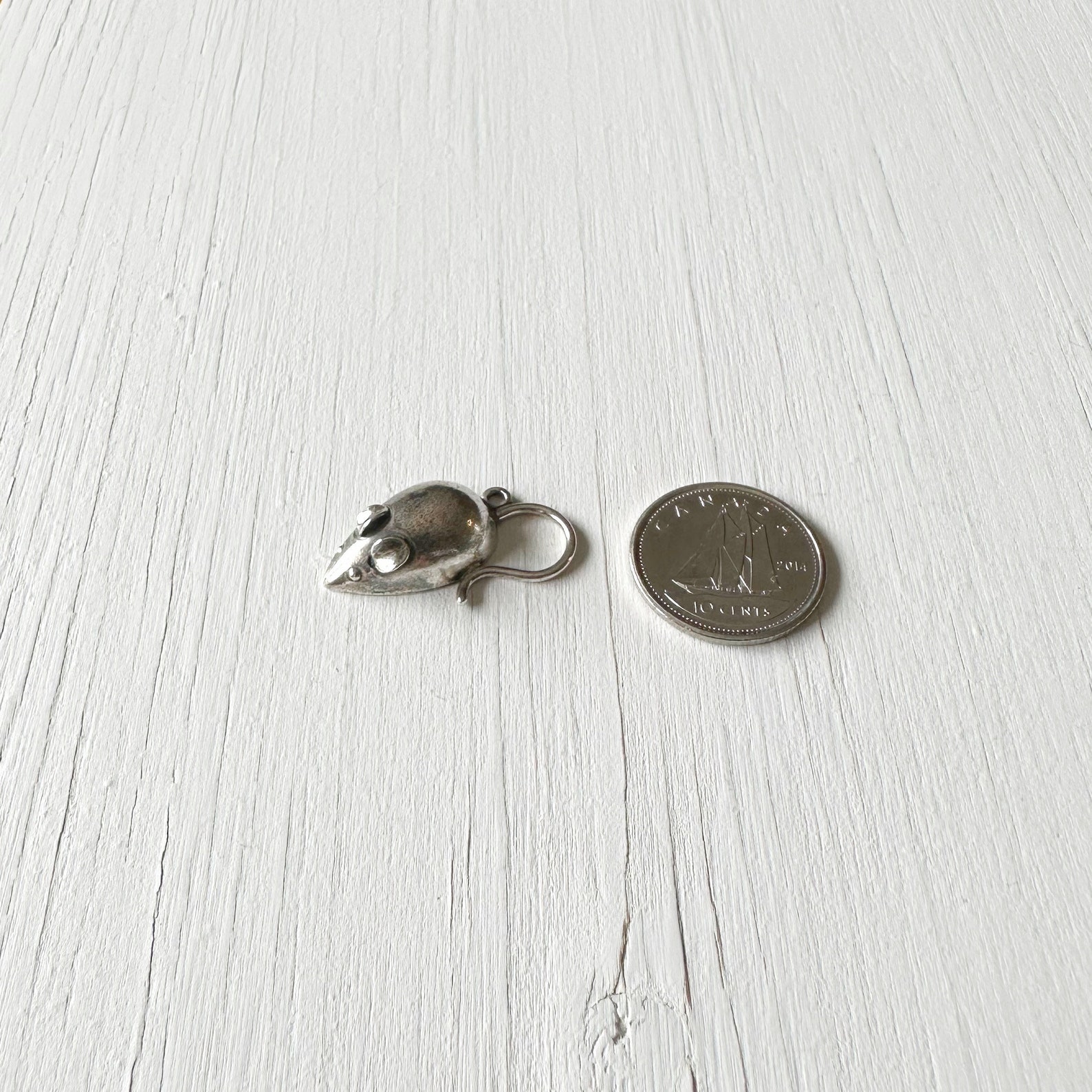 Vintage Mouse Charm Mouse Pendant Sterling Silver Charm Vintage Gifts ...