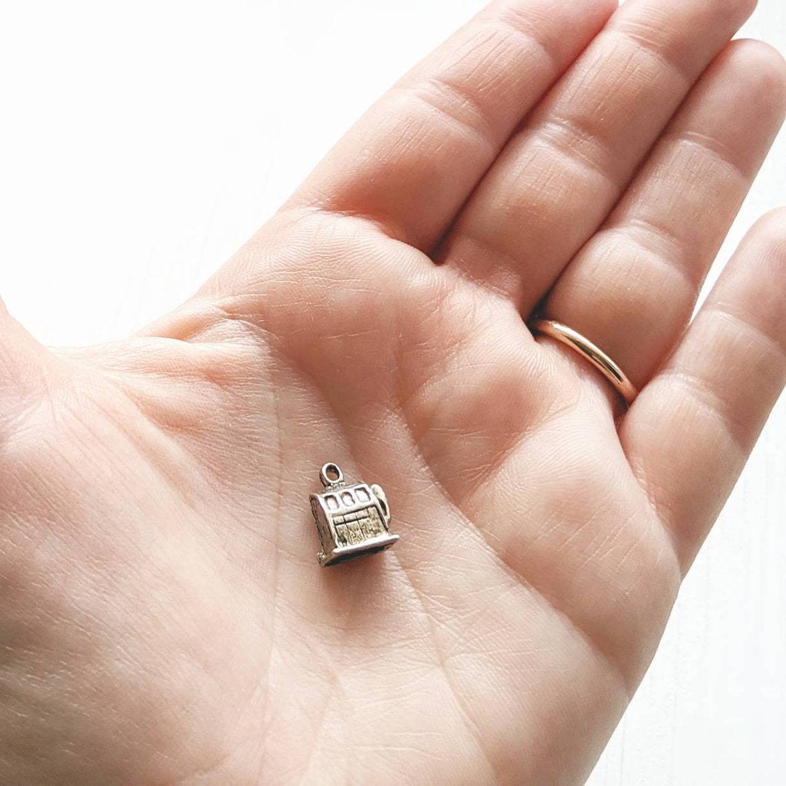 Sterling Silver Slot Machine Charm Gambling Charm Travel - Etsy