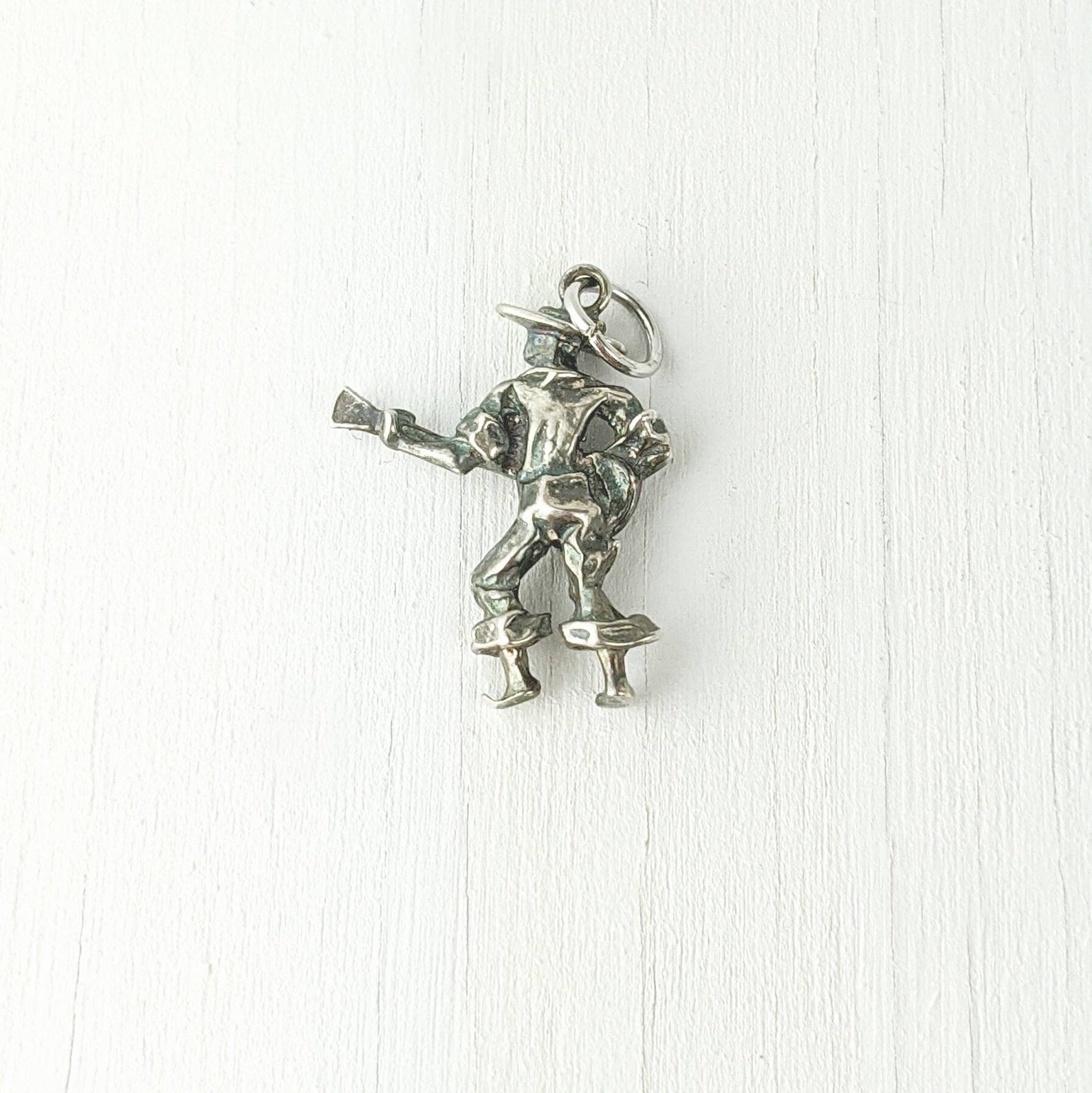 Sterling Silver Country Boy Charm Man Playing Banjo - Etsy