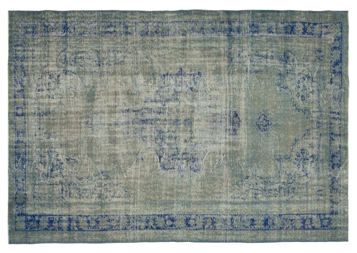 Handmade Decortaive Vintage Rug Blue Overdyed Area Rug - Etsy