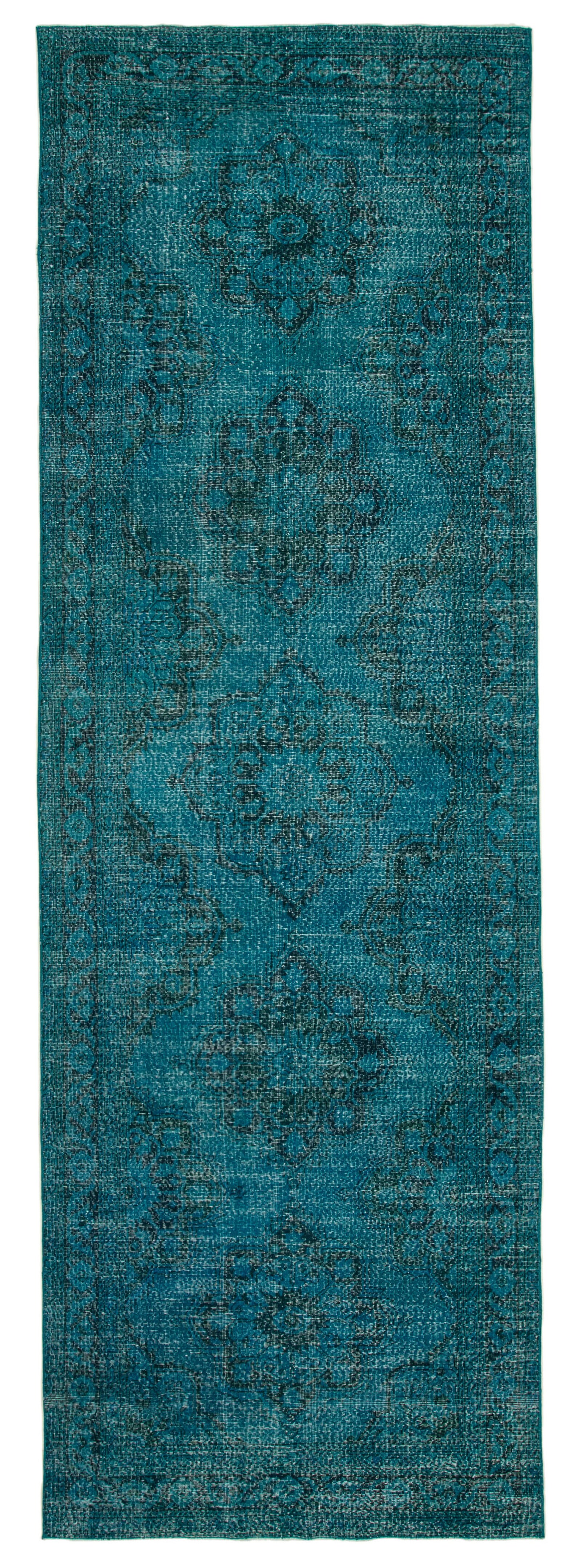 Turquoise Runner Rug Handmade Turkish Ovedyed Long Runner - Etsy