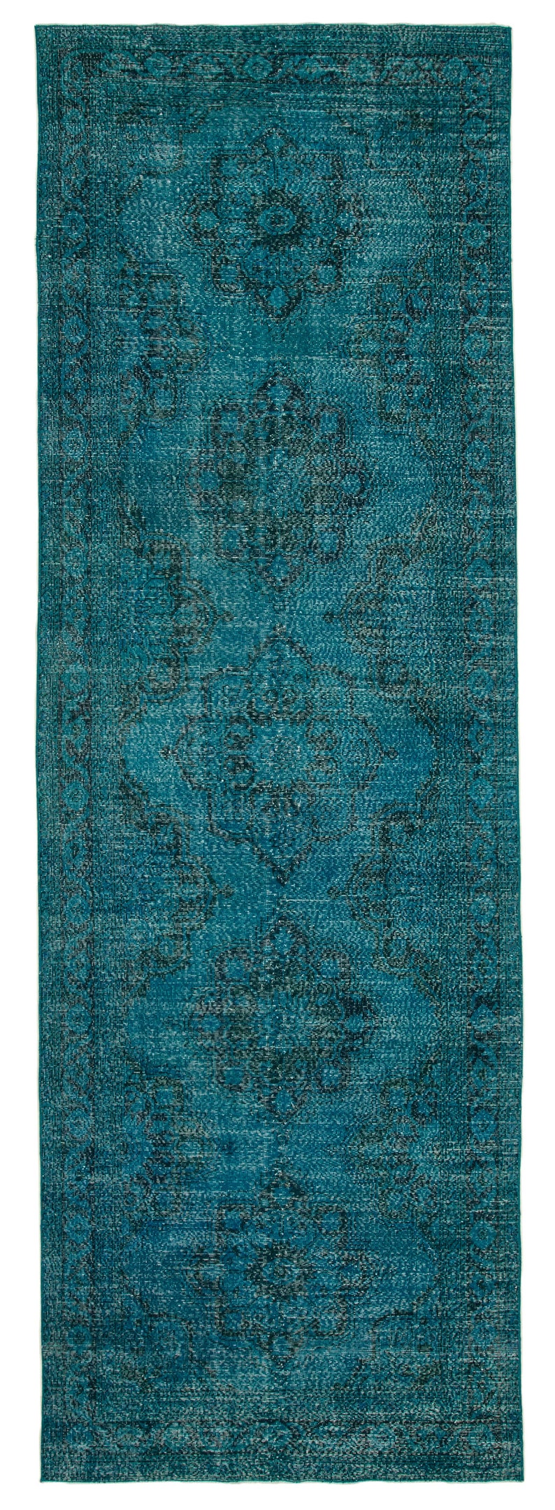Turquoise Runner Rug Handmade Turkish Ovedyed Long Runner - Etsy