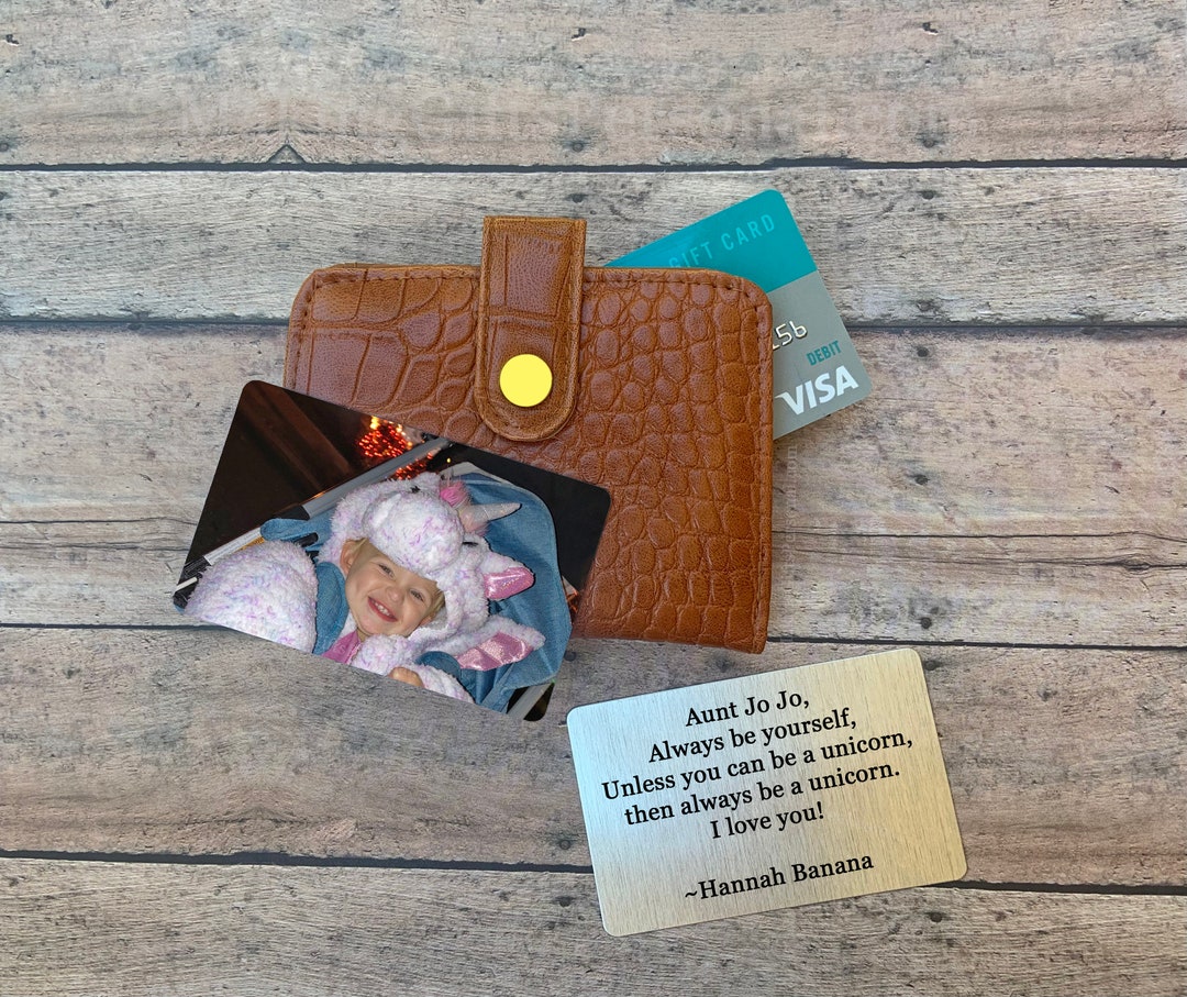 Photo Wallet Card, Wallet Insert, Photo Gift for Mom, Gift for ...