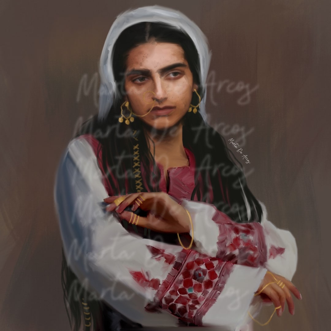 Illustration Virgin Mary Original - Etsy