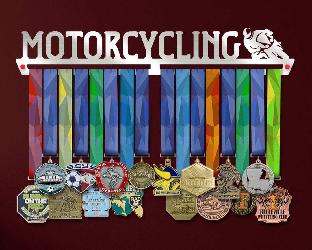 Motorcycling Race Motor Sport Medal Hangers, Medal Racks for Riders ...