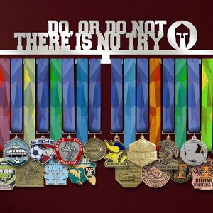 Do or Do Not There is No Try Medal Hanger Holder Display Rack Home ...