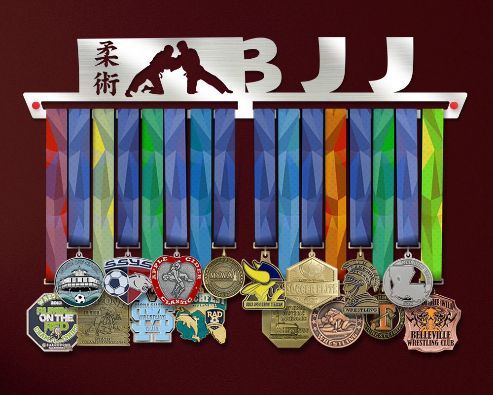 Brazilian Jiu Jitsu Medal Hangers V2 Handcrafted BJJ Medal - Etsy