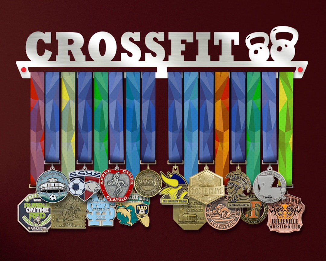 Crossfit Medal Hanger, Wall-mounted Medal Rack by Victoryhangers ...