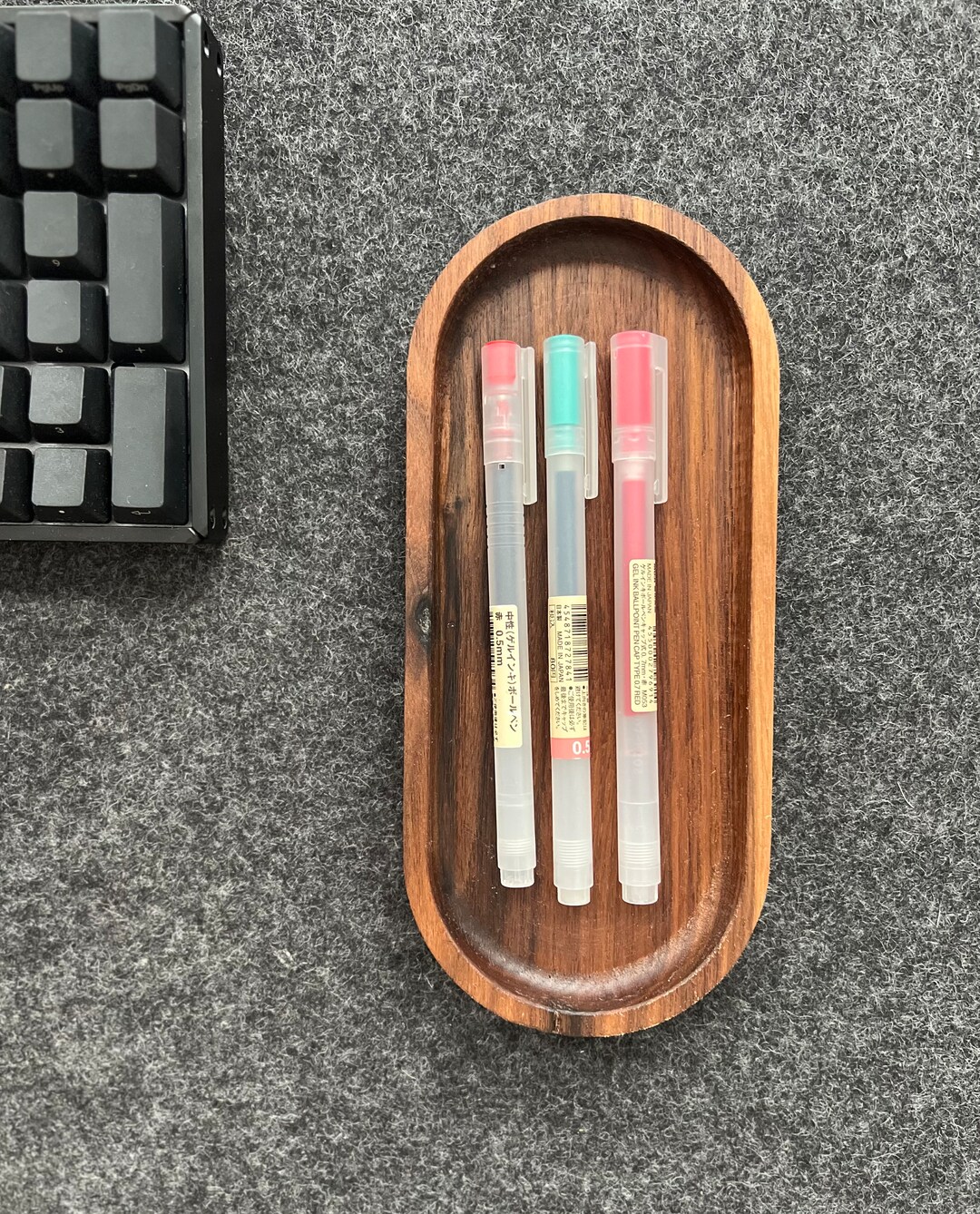 Walnut Wooden Tray: Small Desk Organizer (8x3 In) - Etsy