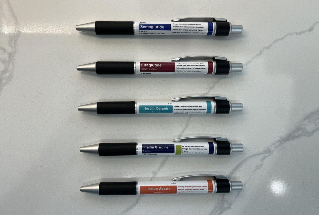 Diabetes Pen (inspired Label) | Semaglutide Pen | Insulin Pen Inspired ...