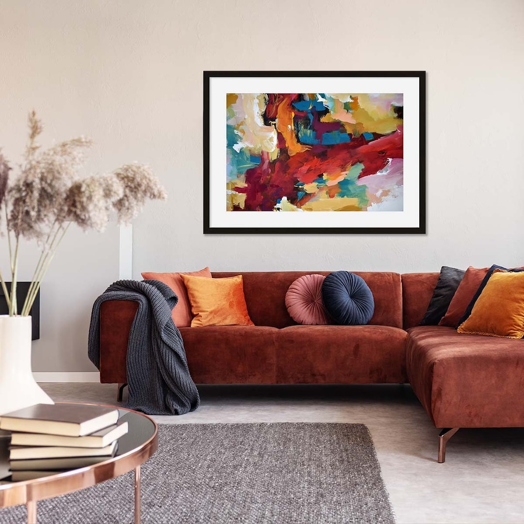 Red Art Print. Fine Art Print. Wall Art Print. Framed Art. Framed ...